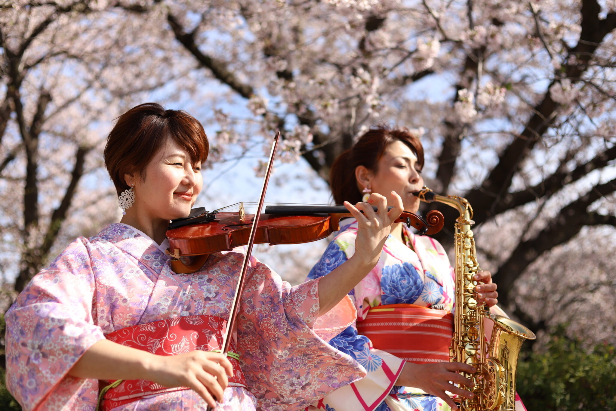堤麻衣子（バイオリン）×野中真由美（サックス） – Live in Nature